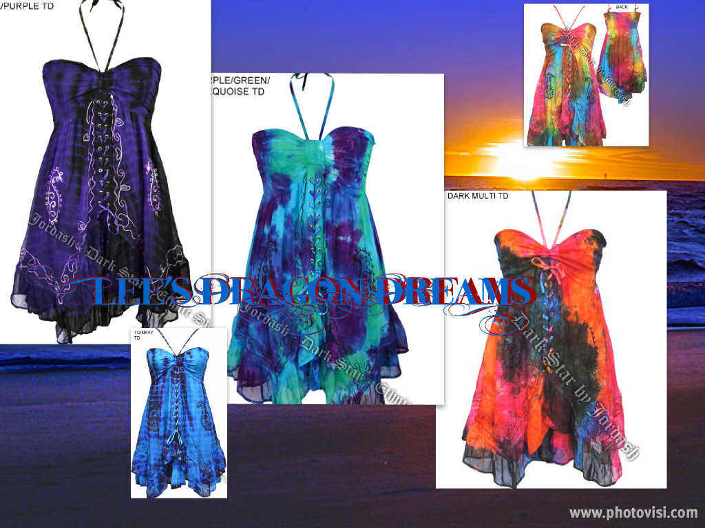 Enticing Summer Tie Dye Fun Fairy Magic Dress 10 12 14 16 (can also be ...