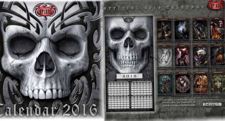 GOTHIC DARK ARTS 2016 - Calendar 40x40cm by Spiral - Lee's Dragon Dreams