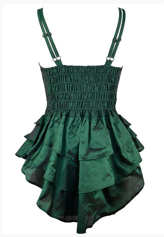 Burlesque Saloon Wench Gothic Bustle Tail BASQUE Top 10 12 14 16 ...
